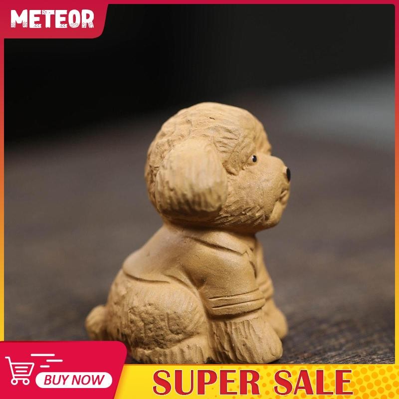 [meteorMY] Clay Tea Pet Dog Statue Tea Trays Accessories Animal ...