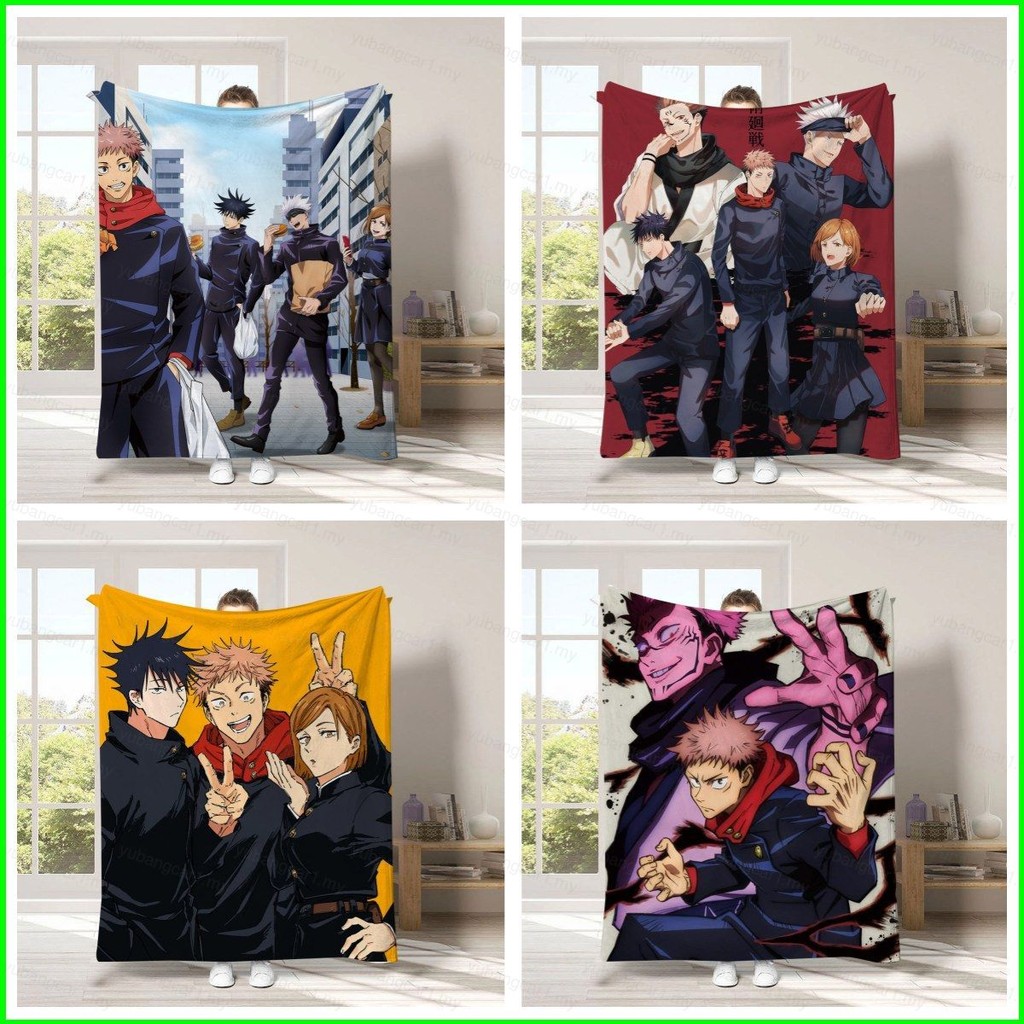 YB Jujutsu Kaisen Satoru Gojo Anime Blanket Home Bedroom Napping Four ...