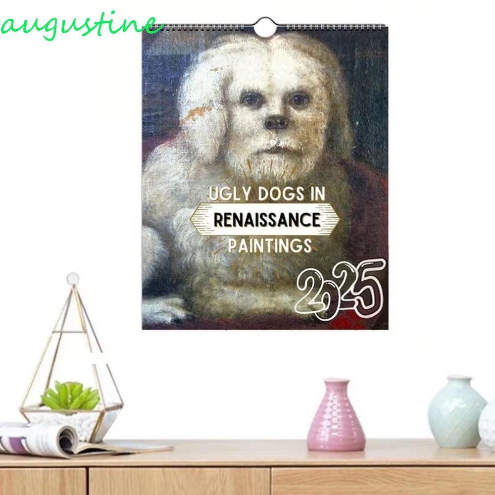 AUGUSTINE 2025 Calendar, 12 Month Special Thick Ugly Puppy Calendar ...