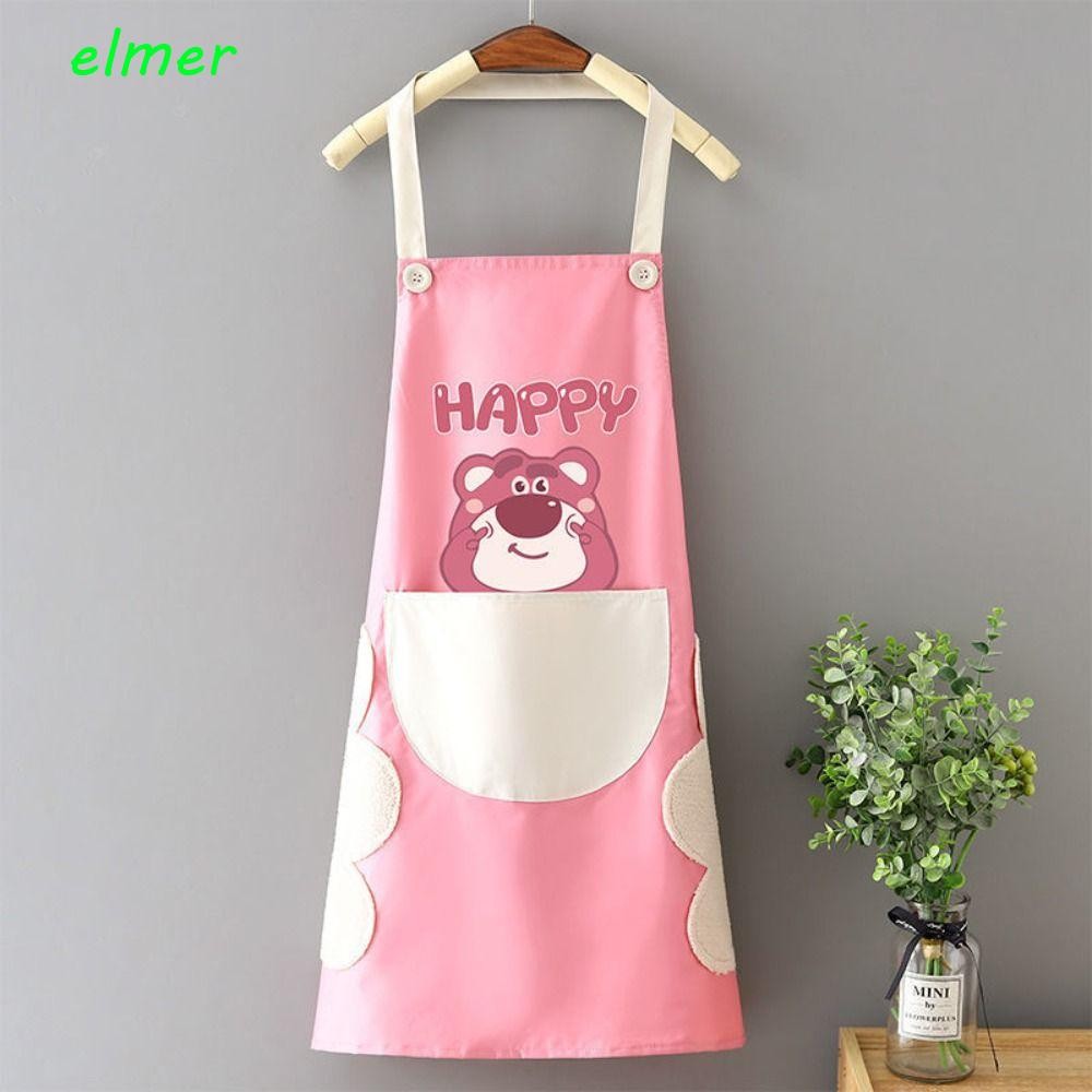 ELMER Cooking Apron, Oil-proof Waterproof Kitchen Apron, Work Clothes ...