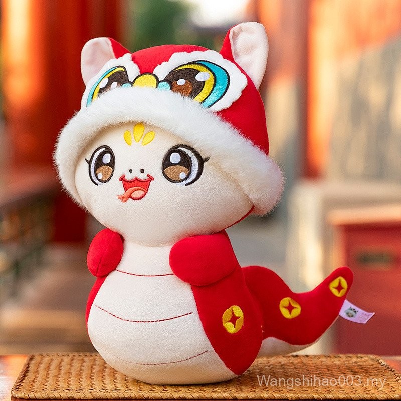 2025 Tahun Tahun Ular Maskot Boneka ular zodiak boneka Mengbao Snake ...