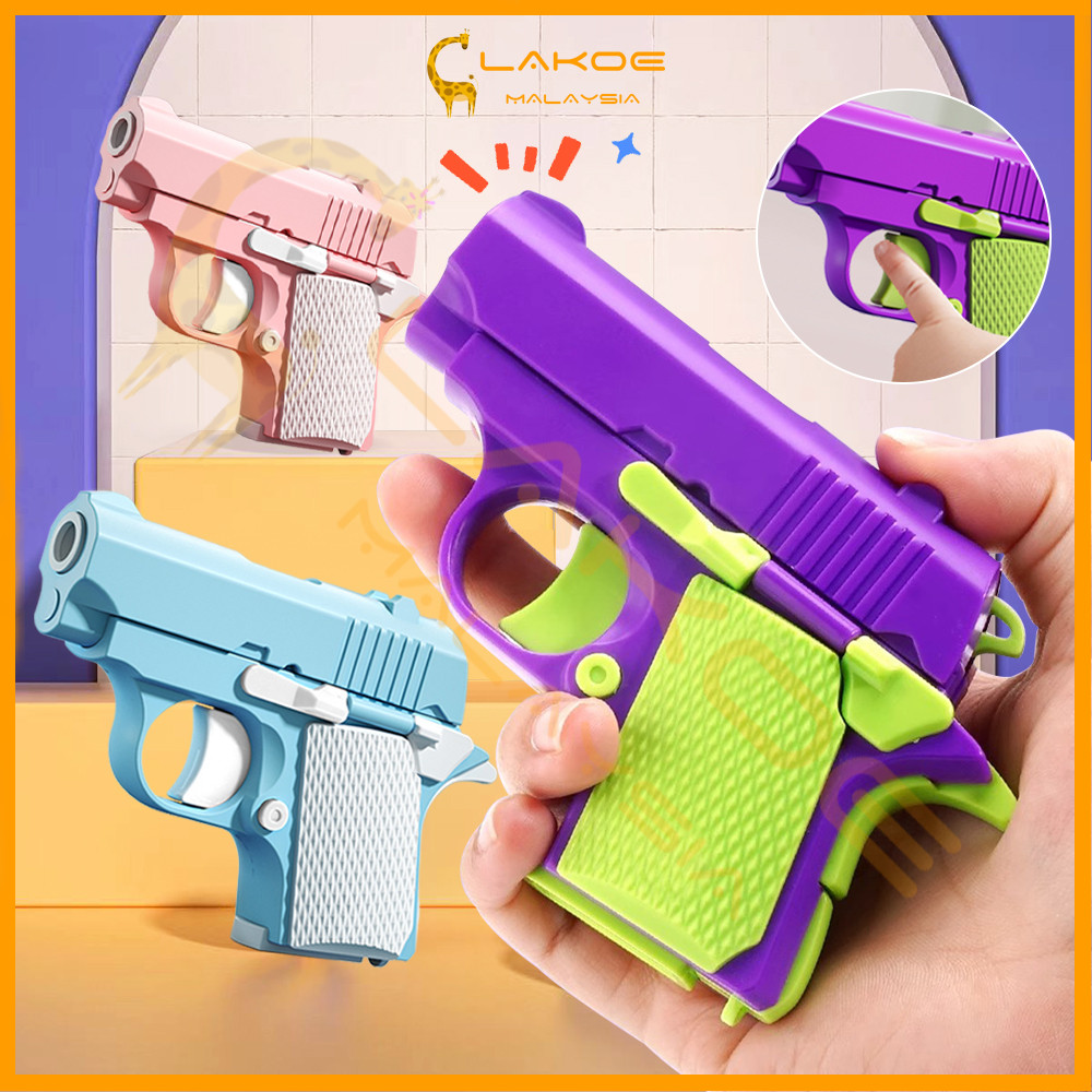 lakoe Gravity Carrot Gun Toy Kids Mini Gun Toys 萝卜枪 3D Carrot Gun ...