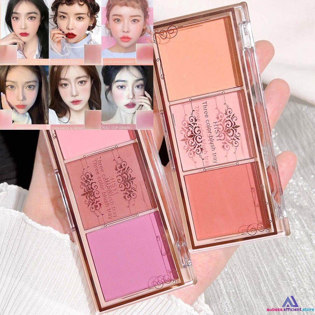 HISYI Multi Purpose Blush Plate Fine Powder Texture Easy To Color ...