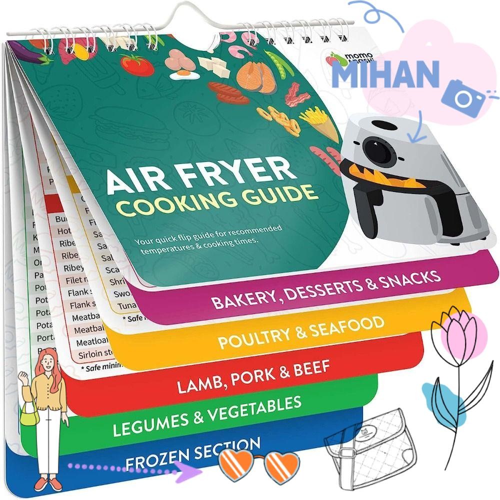 MIHAN Cooking Guide Booklet, Food Categories Magnets Cooking Schedule ...