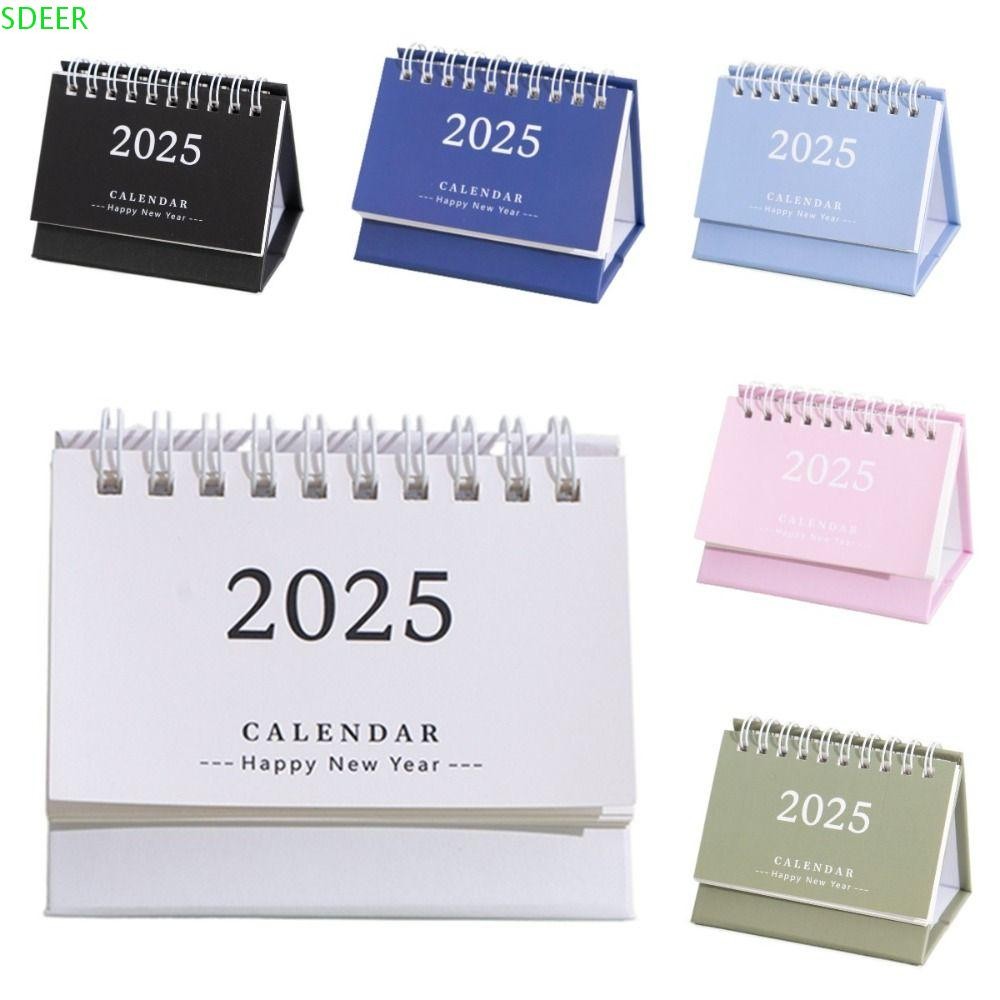 SDEER 2024-2025 Calendar, Creative 18-Month Mini Desk Calendar, Time ...