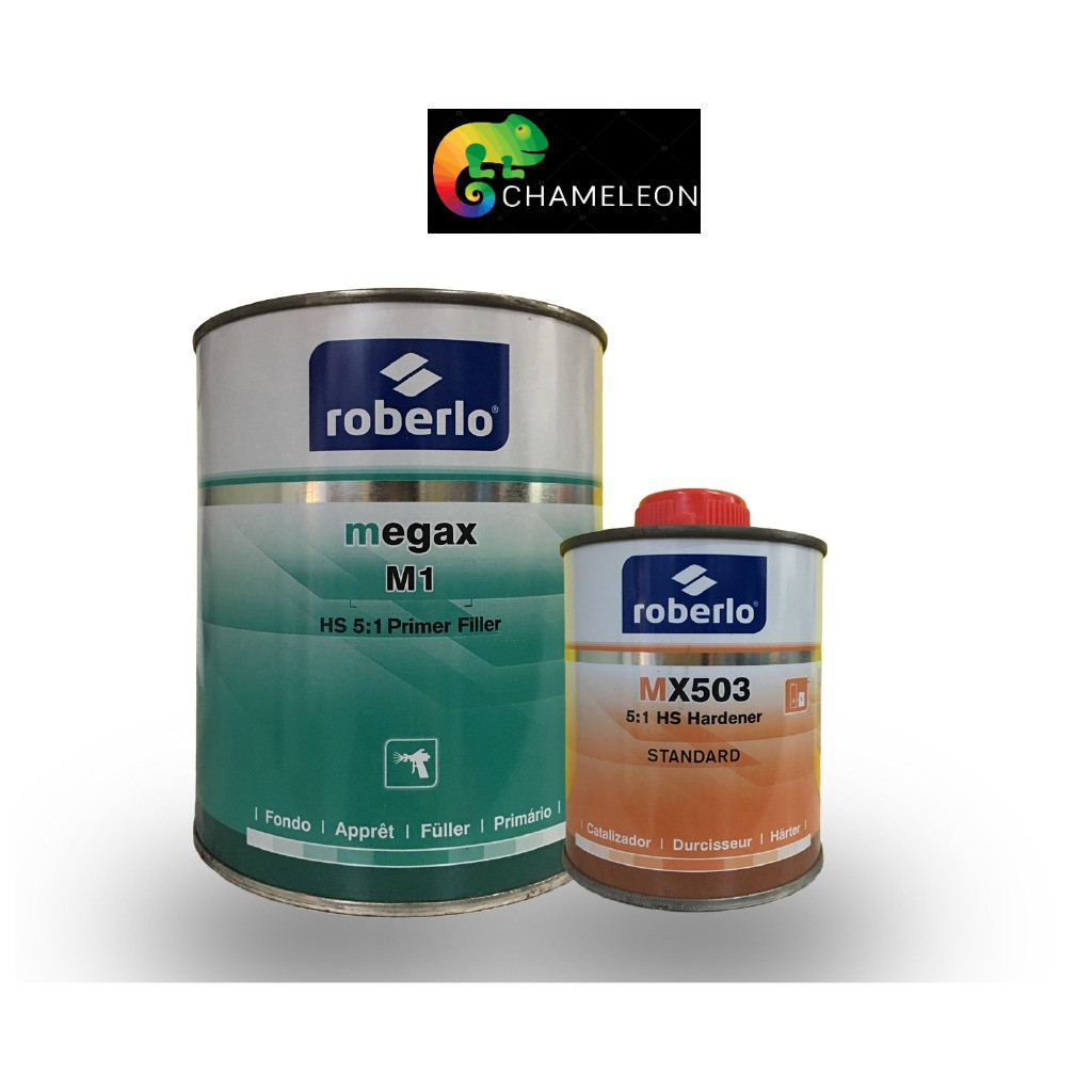 ROBERLO MEGAX M1 PRIMER 5:1 & HARDENER (LIGHT GREY) | Shopee Malaysia