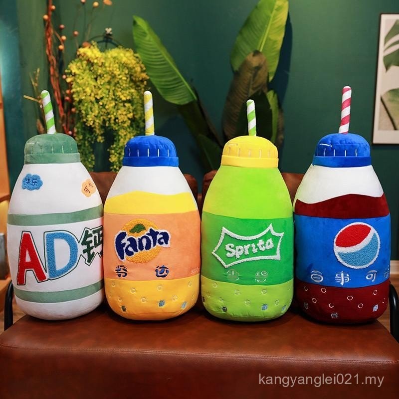 Cartoon Cartoon Drink Soda Plush Toy Simulation Cola Fanta Big Pillow ...
