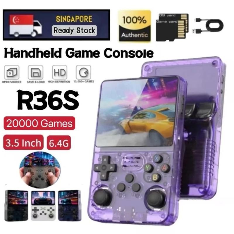 SG Local-Open Source R36S Console Portable Retro Handheld Video Game Console Linux System 3.5 ...