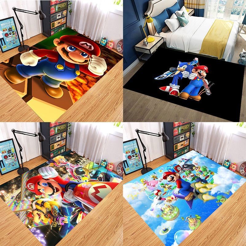 New Super Mario Brothers Comic Collection Home Carpet | Shopee Malaysia