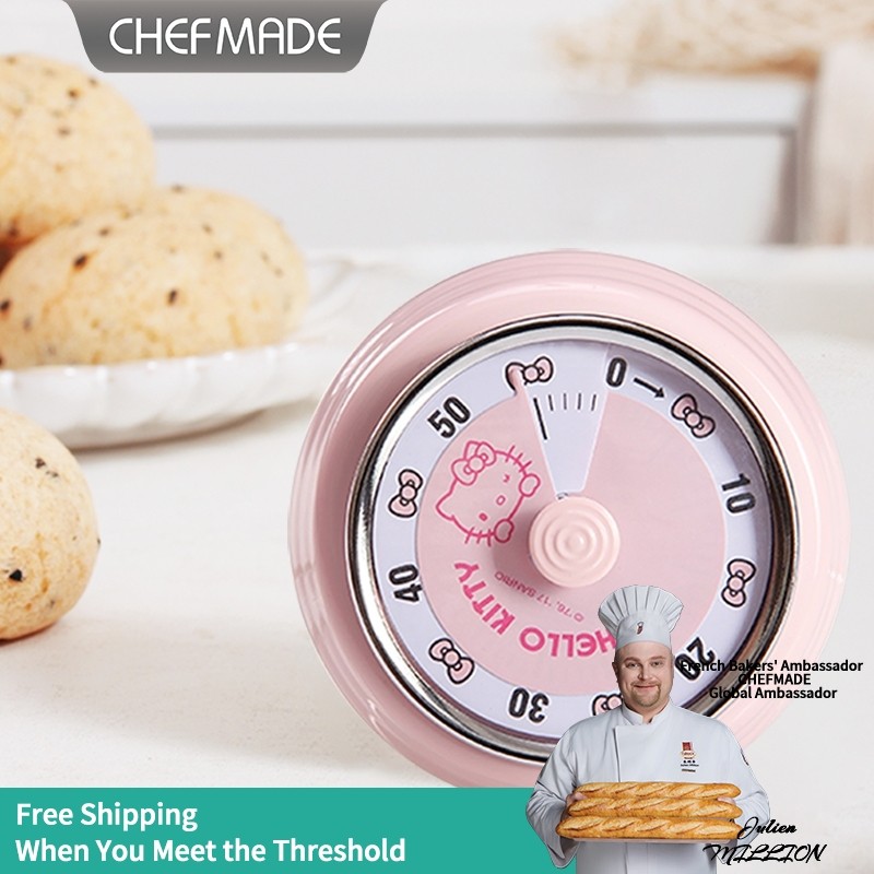 [CHEFMADE.os] HELLO KITTY Kitchen Timer Magnetic Mechanical Timer ...