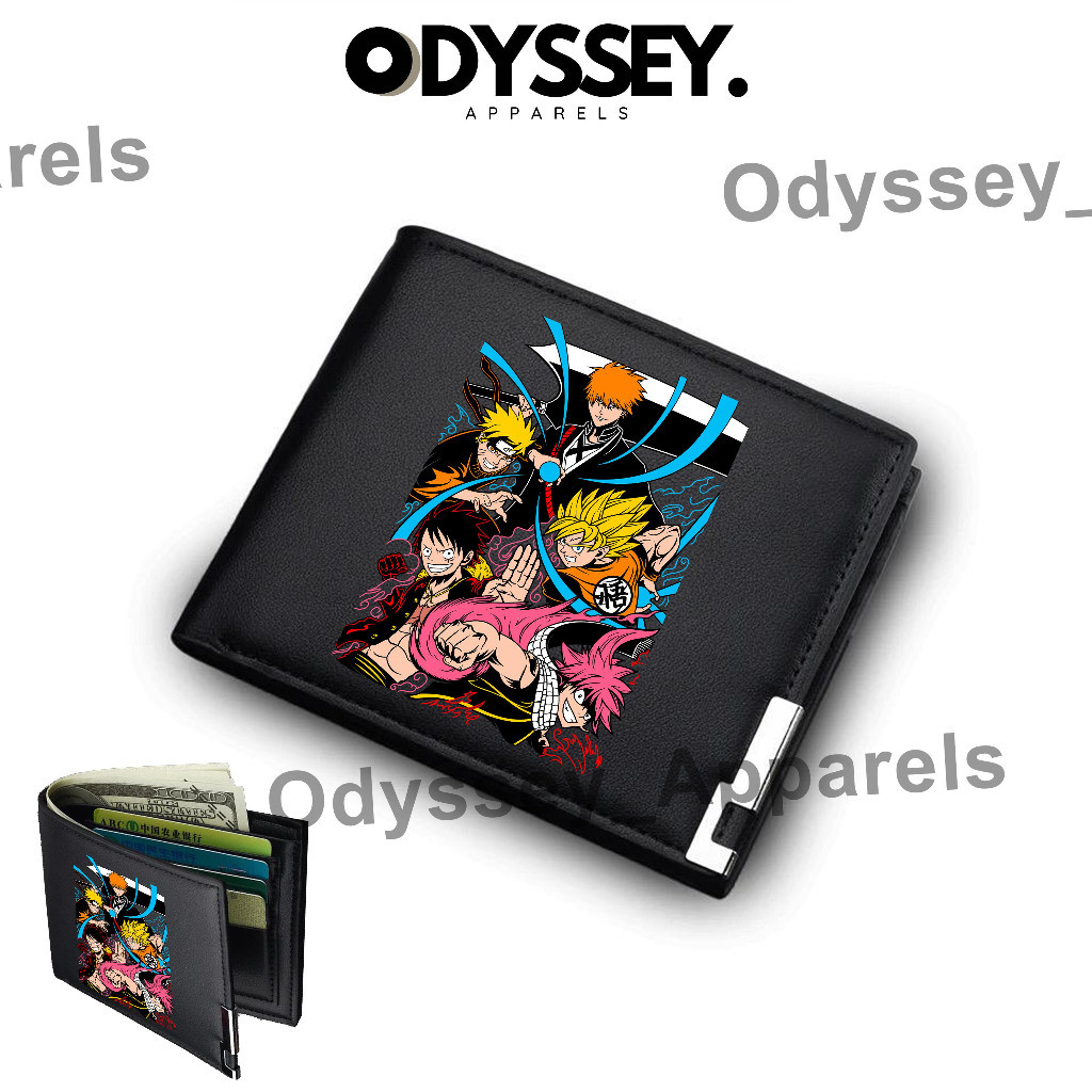 Flashsale/Odyssey Men's Folding Wallet FIVE LEGEND Naruto, Luffy, Son ...