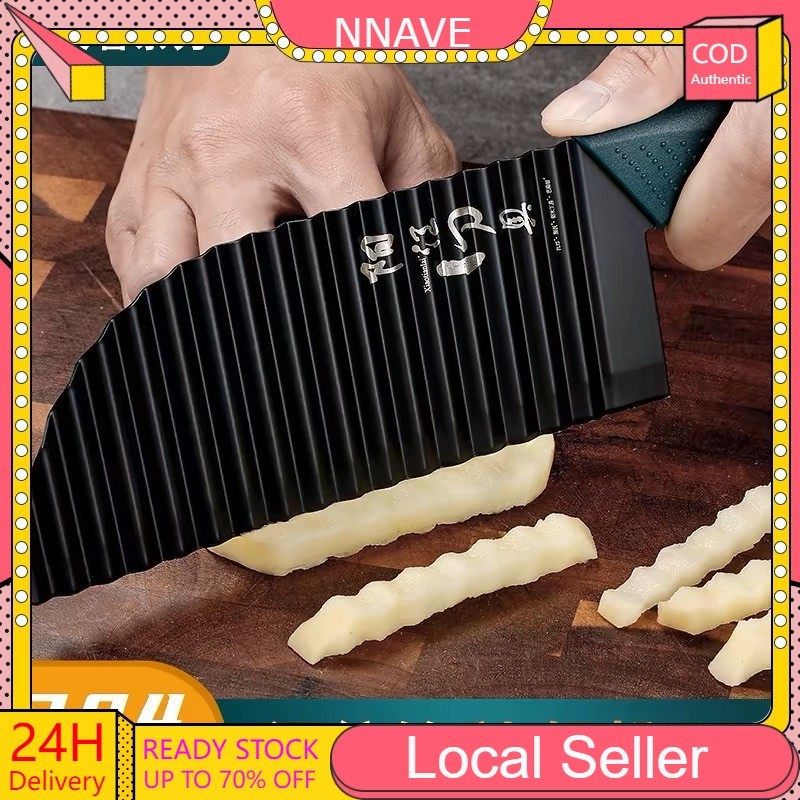 Durable Stainless Steel Potato Wavy Knife Fries Fruits Vegetables ...