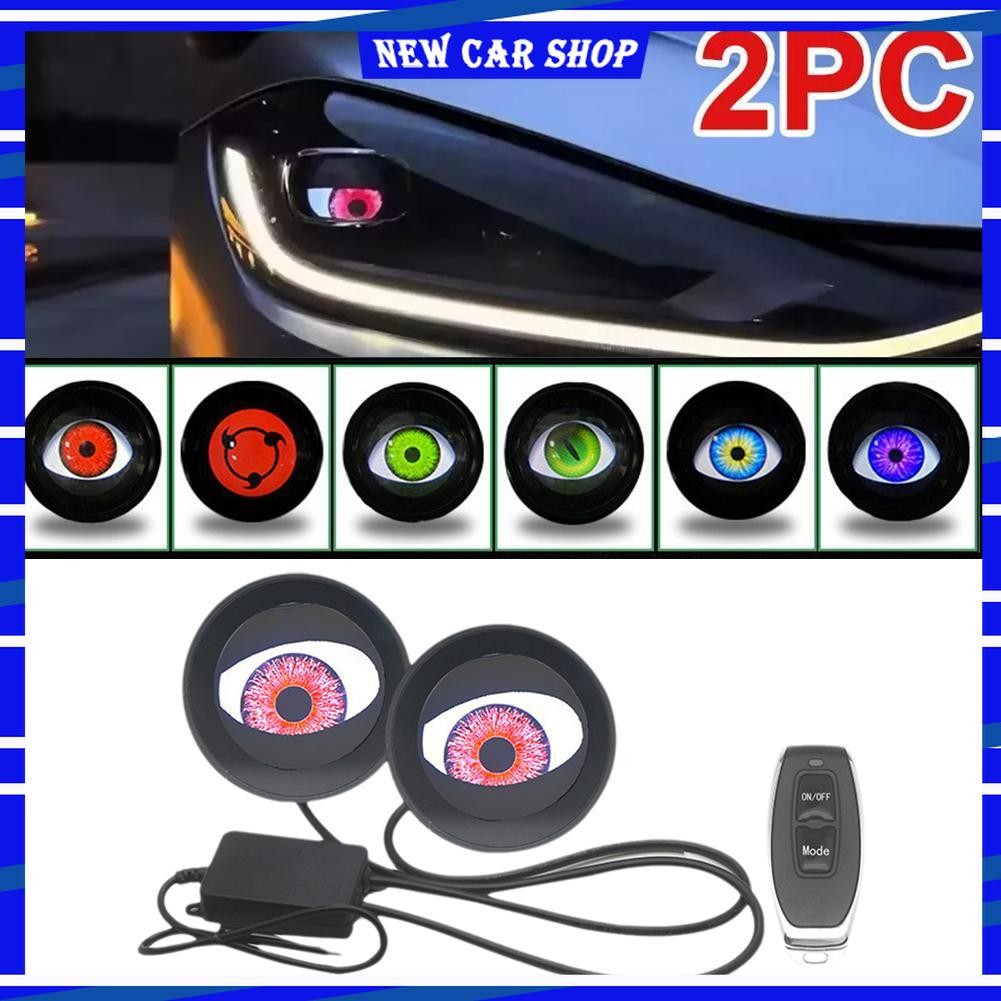 NEW Dynamic Devil Eyes LED Car Lights 2 Inch 12V WIFI Control Eyes ...