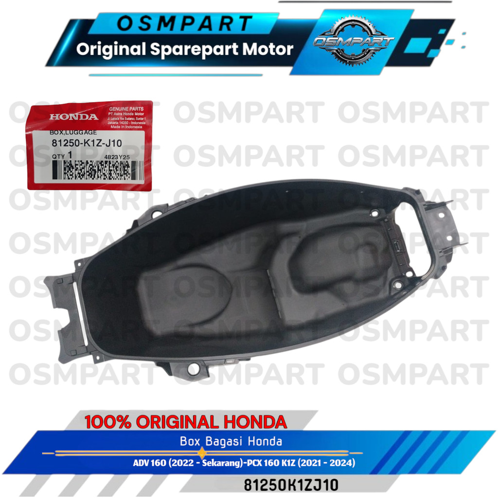 LUGGAGE BOX FOR ADV 160 PCX 160 HONDA 81250K1ZJ10 ORIGINAL | Shopee ...