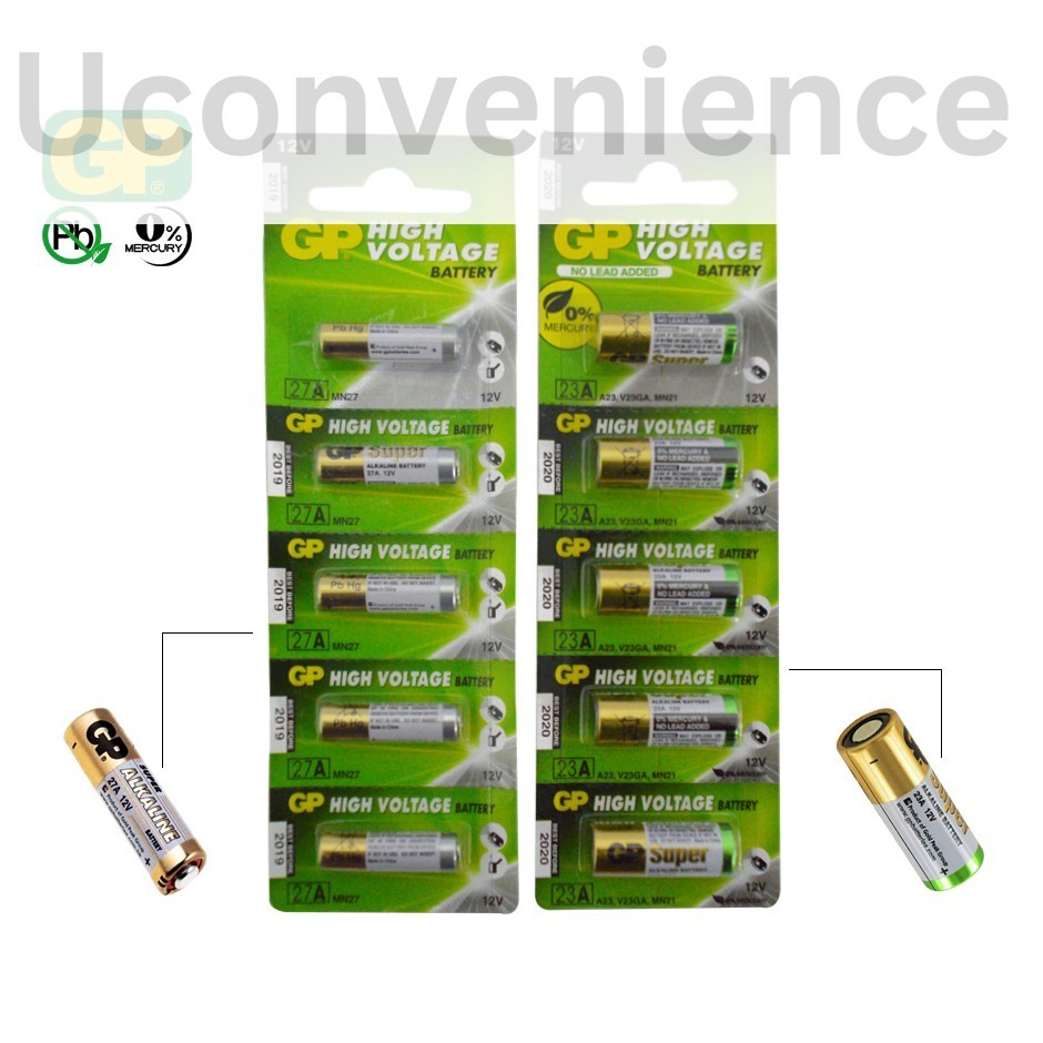[Original ]GP 23A & GP 27A Ultra Super 12V Alkaline Battery / Bateri 12V GP Ultra Super Alkaline ...