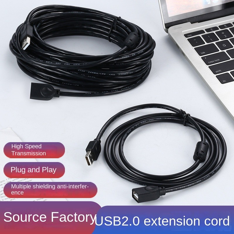 USB2.0 Extension Cable Square Port Transmission Data Cable Male to ...