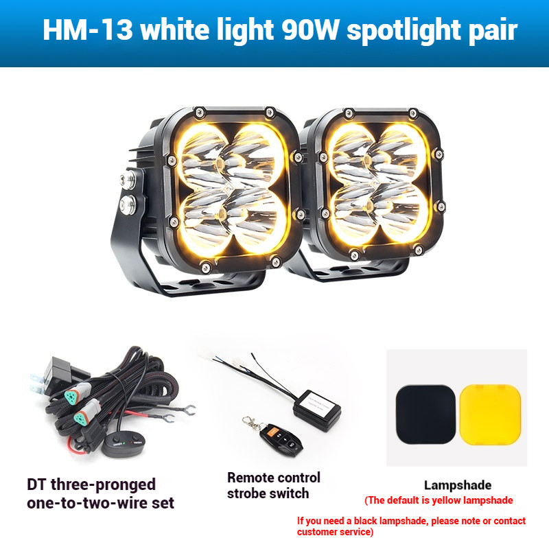 ATS car LED spotlight modification front bumper fog light off-road ...