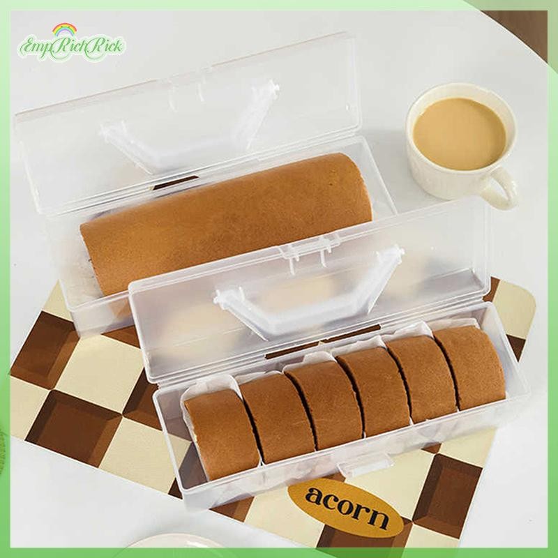 ERHK> Bread Box With Handle Reusable Plastic Bread Container Toast ...