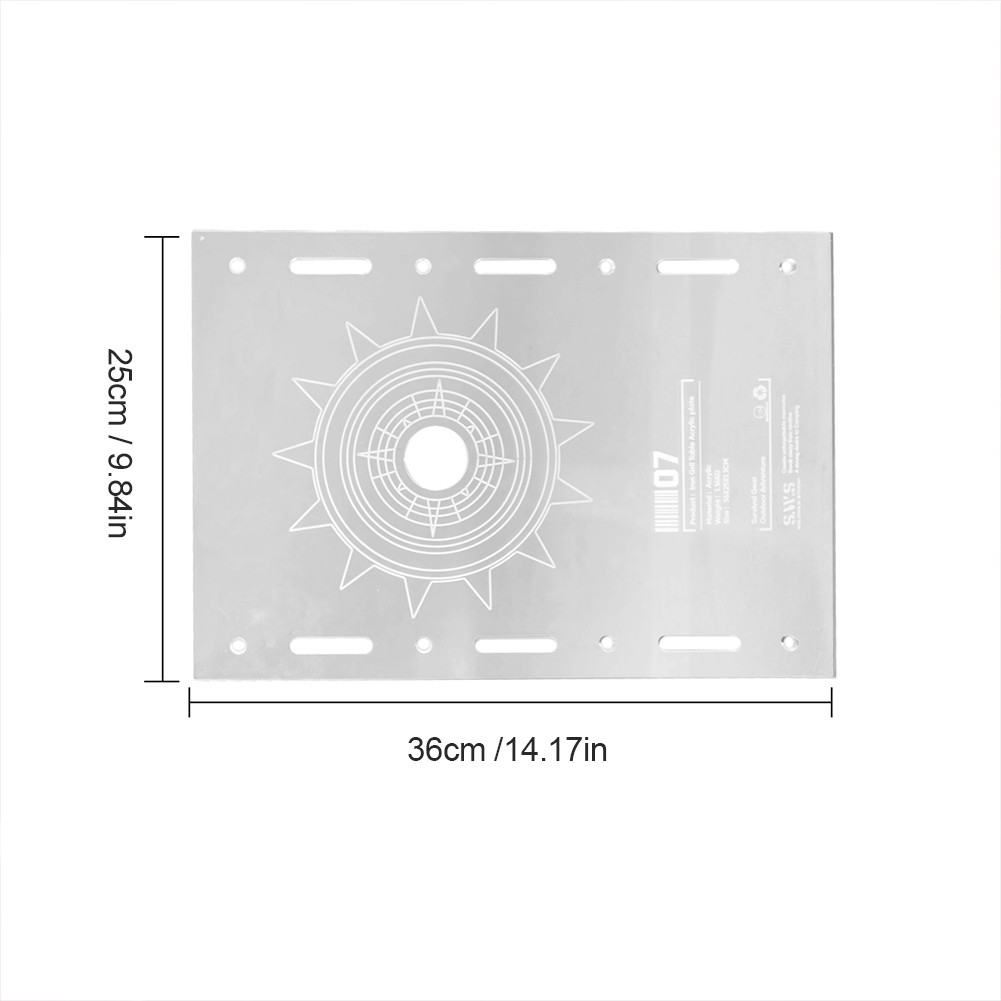 Acrylic Transparent Table Board Camping Table Unit Board IGT Table ...