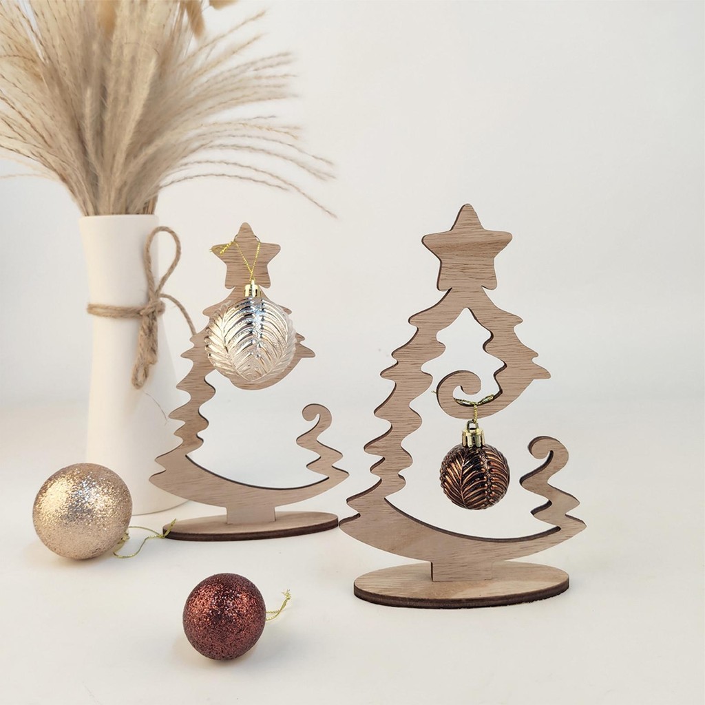 Wood Christmas Tree Table Centerpieces Rustic Tree Sign Ornaments ...