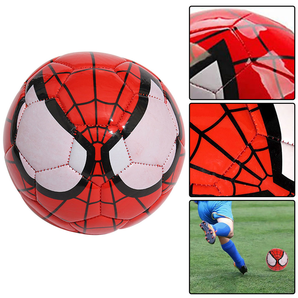 1 PCS Spider-Man Football Ball Number Football Campus Training Game PVC ...