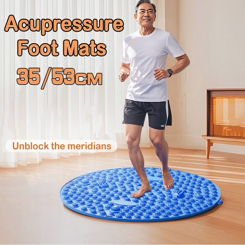 Foot Massage Mat Acupressure Board Mat Muscle Relaxation Round Exercise ...