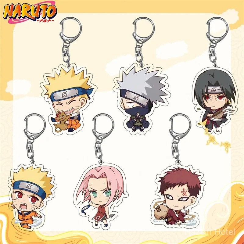 Naruto Anime Akatsuki Uchiha Itachi Acrylic Keychain Fashion Naruto ...