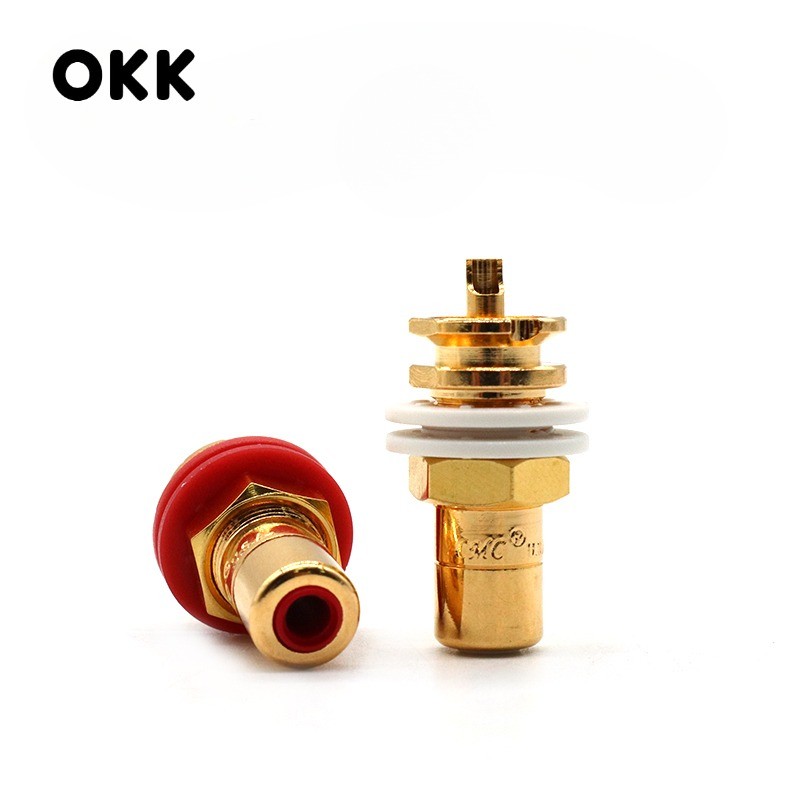 Original CMC 816u Oxygen Free Copper Gold-plated Audio RCA Lotus Socket ...