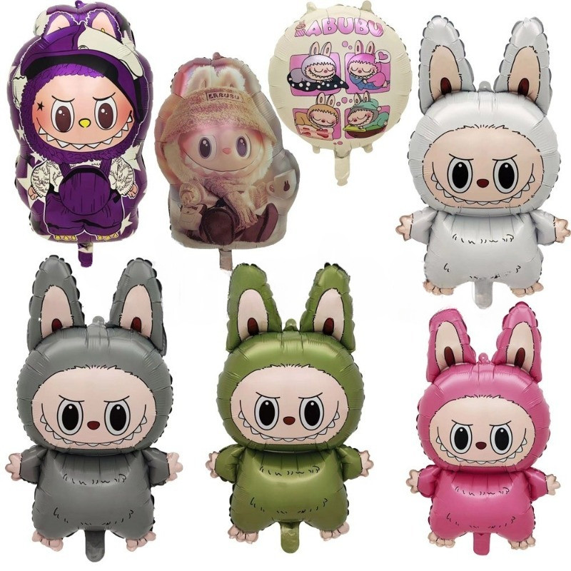Cute Labubu Floating Aluminum Film Balloon Children's Birthday Party ...
