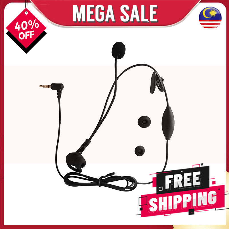 EJEAS 1/2Pcs 3.5mm PTT Referee Headset Football Referees Intercom ...