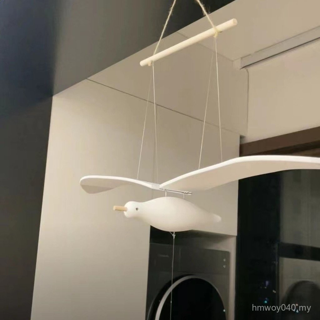 Flying Seagull Handmade Wooden Air Charm Folk Hotel Balance Ornaments ...