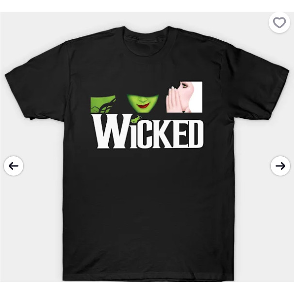 Wicked Movie graphic 100% XS-3XL cotton Short sleeve O-neck T-shirt for ...