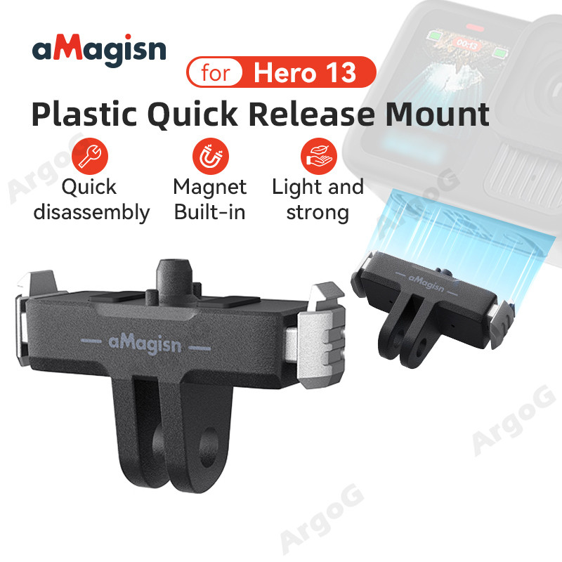 aMagisn Plastic Magnetic Quick-Release Mount for GoPro 13 Magnetic ...