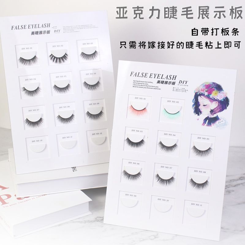 [Ready Stock] Eyelashes Acrylic Display Board Rack Book High-End ...