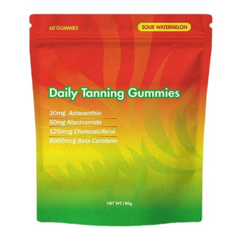Daily Tanning Gummies | Natural Tanning Supplement with Lycopene ...