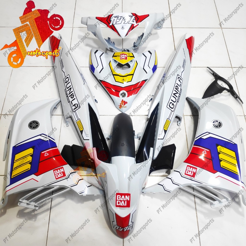 LC 135 V1 V2 V3 V4 V5 V6 V7 Cover Set Bodyset Gundam White Sticker ...