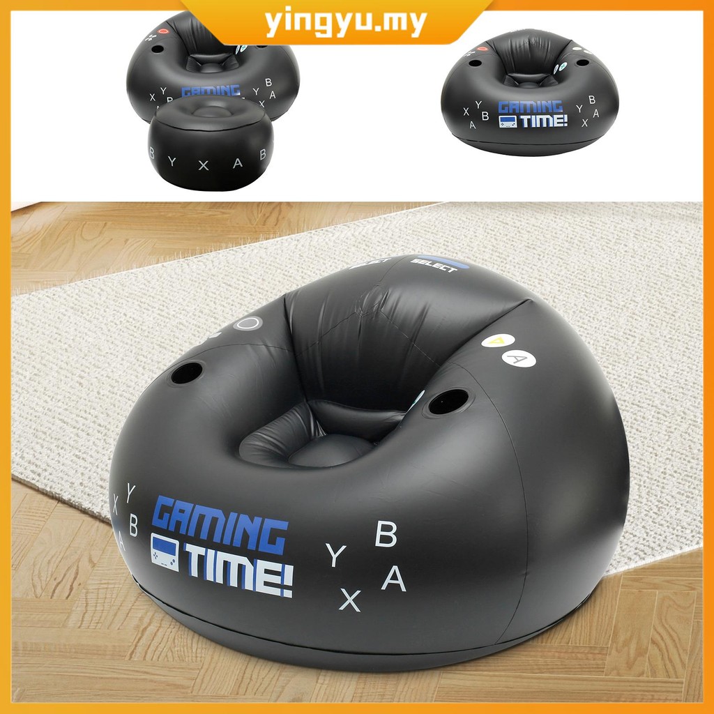 Inflatable Gaming Chair Comfortable Inflatable Gamer Chair with Cup ...