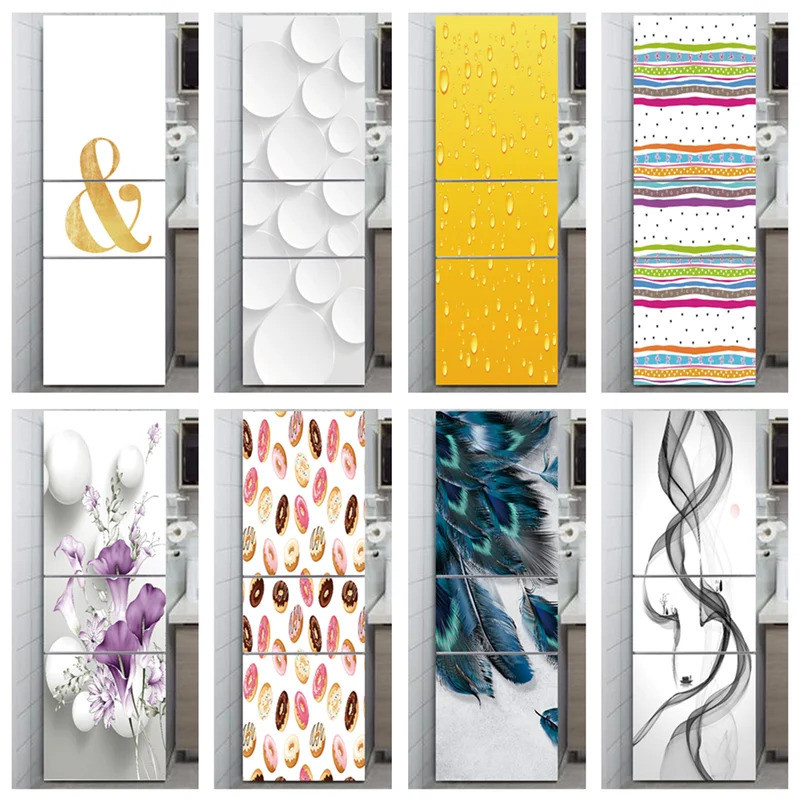 Custom refrigerator sticker Water Droplets Stickers To Cover Fridge ...