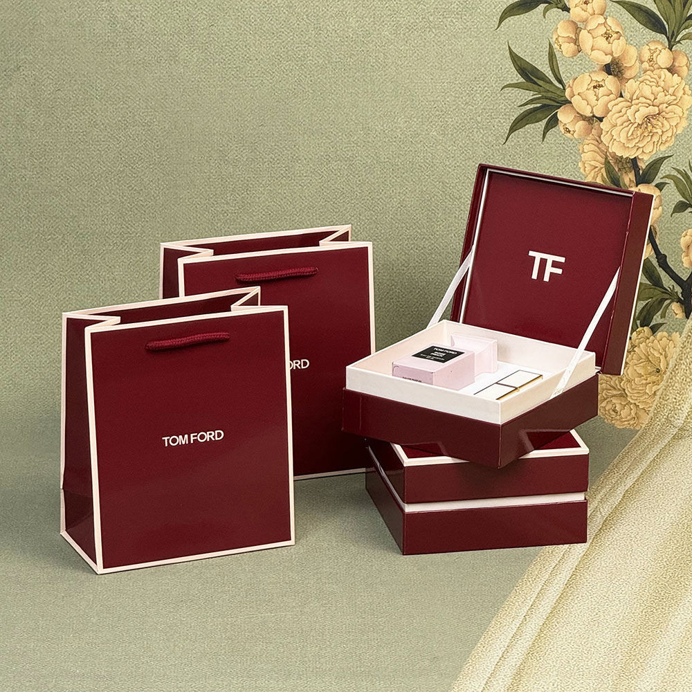 Original Red TF Paper Bag Gift Bag Gift Box TF Packaging Box Packaging ...