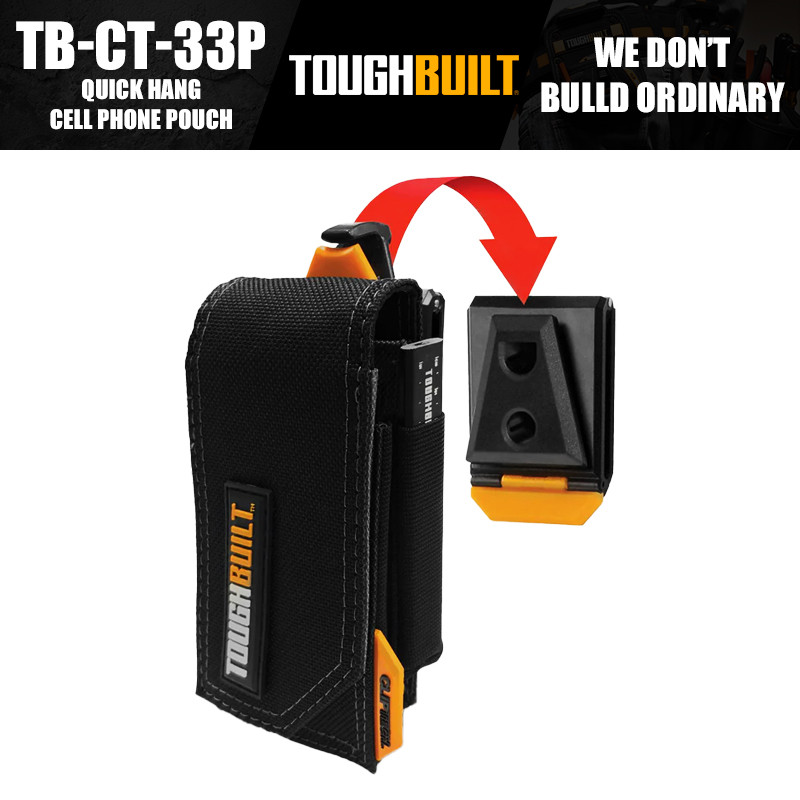 ToughBuilt TB-CT-33P Quick Hang Cell Phone Pouch Tools Packaging Bag ...