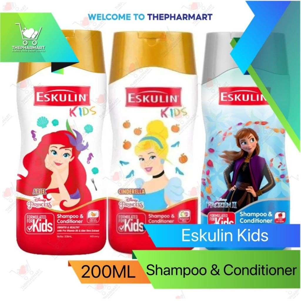 Eskulin Kids Shampoo & Conditioner Princess (Frozen Elsa / Anna ...