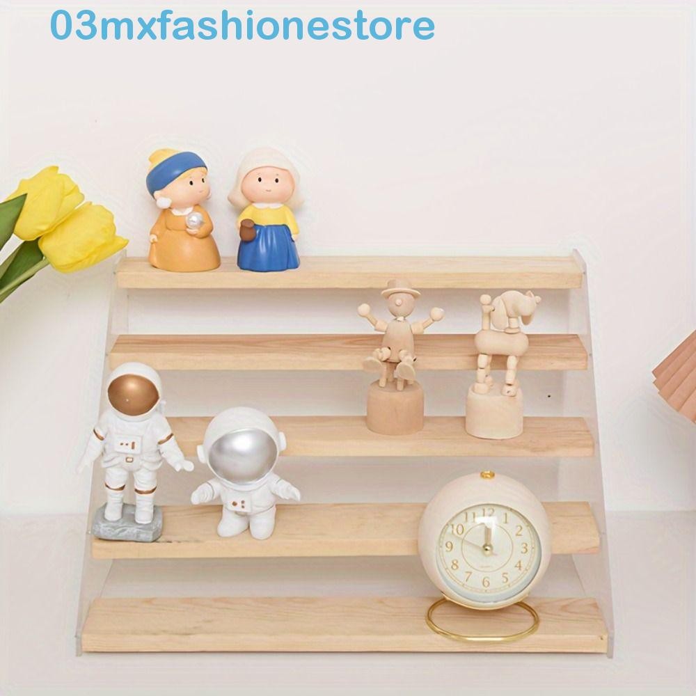 MXFASHIONE Doll Figures Model Shelf, Ladder Type Large Capacity Acrylic ...