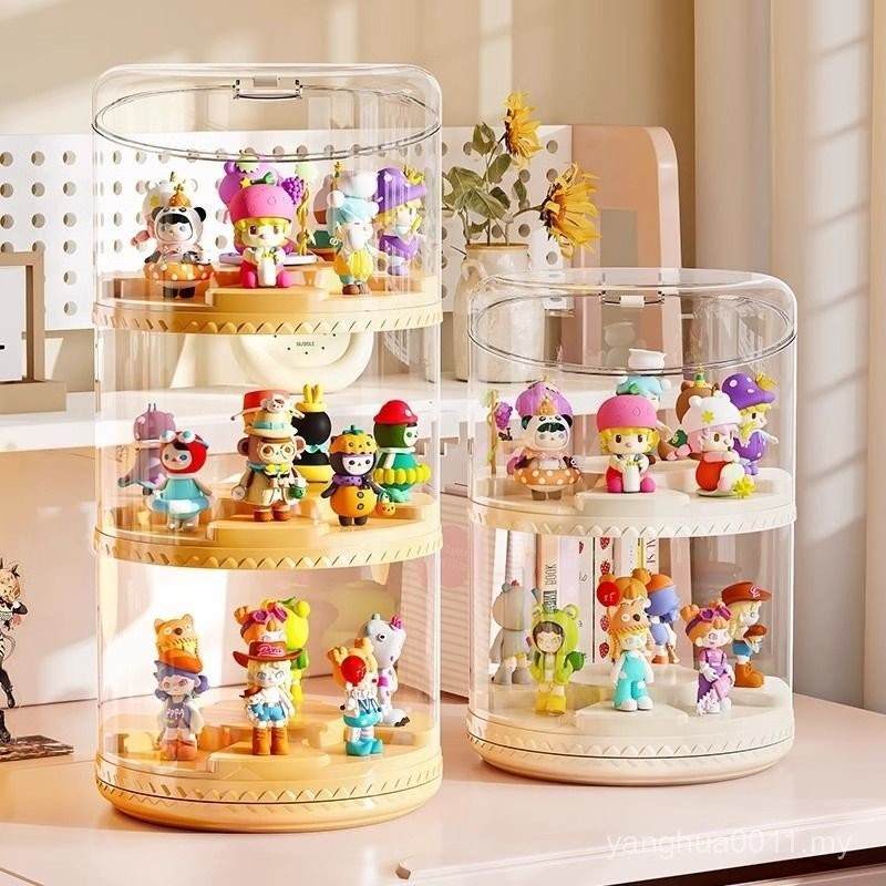 Rotating Mystery Box Storage Display Stand Transparent Lego Hand-Made ...