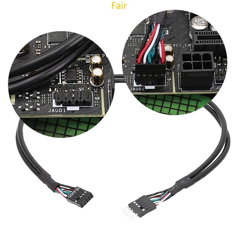 Fair Front Panel USB 9Pin Male to Female Mothboard USB2 0 9Pin 10Pin ...