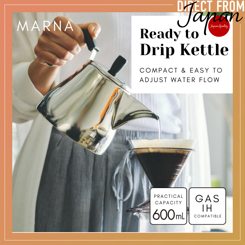 Marna Precision Pour-Over Kettle 600ml | Stainless Steel Gooseneck Drip Coffee Kettle for Home ...