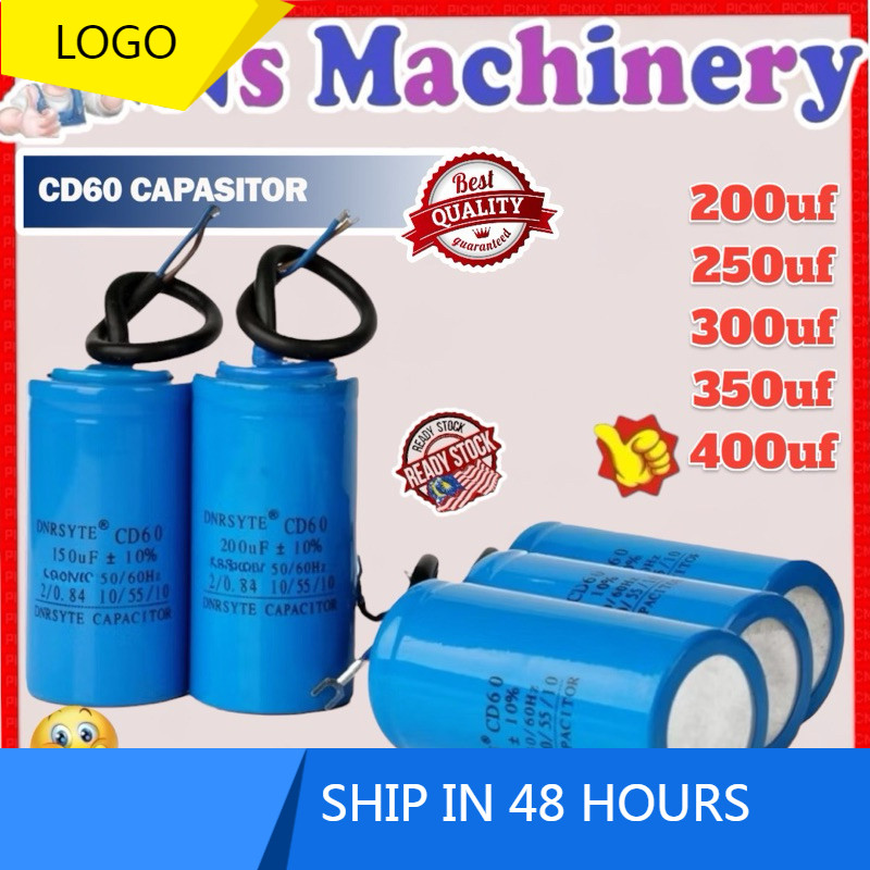 450V Motor Starting Capacitor CD60 Condenser Kapasitor 200UF/250UF ...