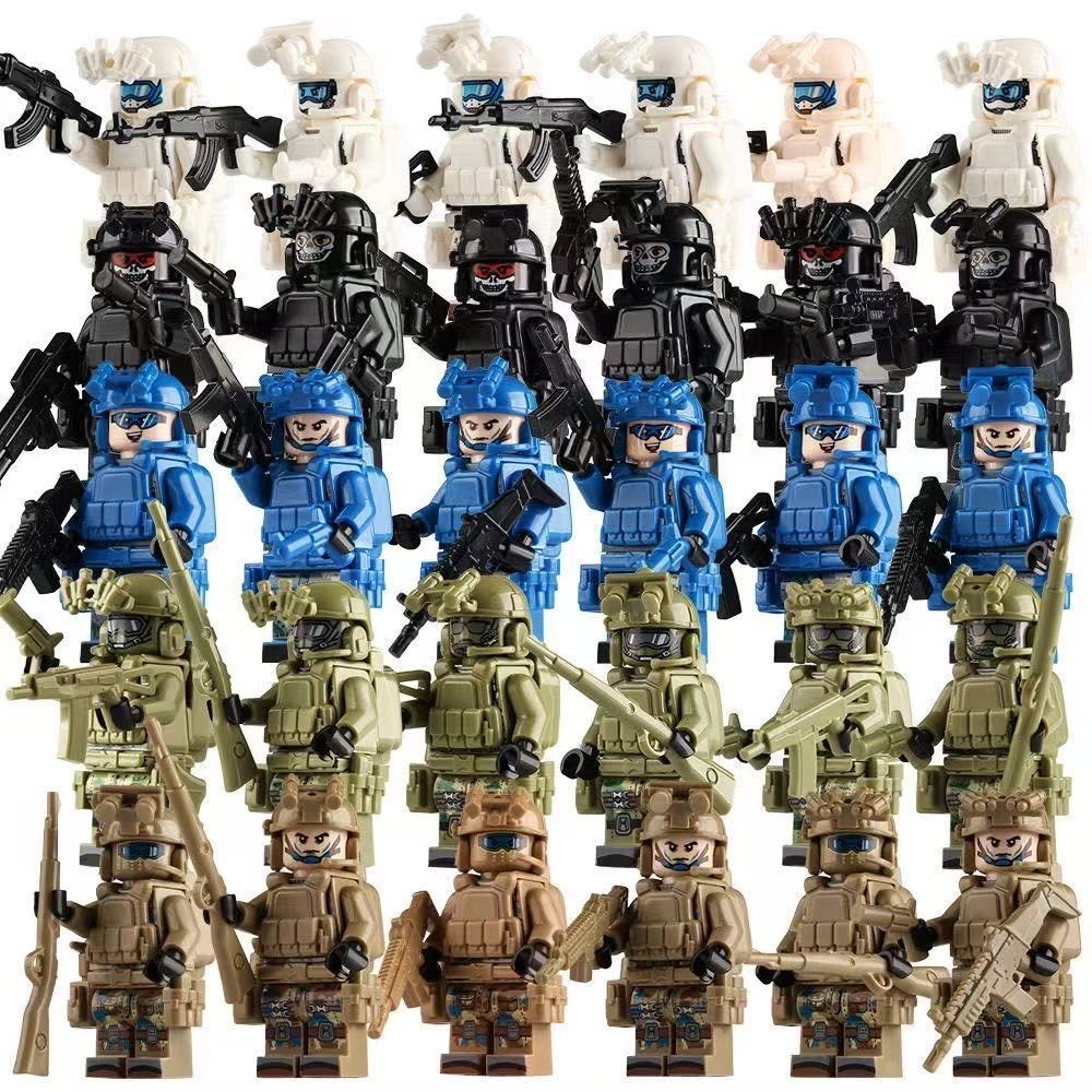 Compatible with Lego Building Blocks Military Minifigures Full Set ...