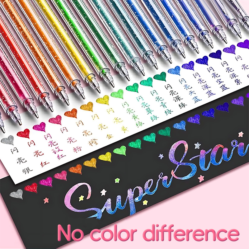 6/8/12/18/24 Colors 3D Jelly Pens Handwriting Pens for Writing Notes ...