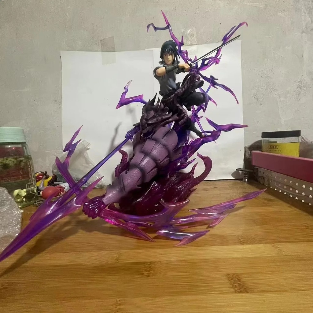 Naruto GK Uchiha Susano Sasuke Luminous Statue Scene Doll Decoration ...