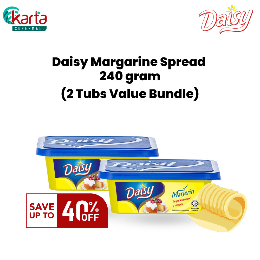 Daisy Margarine 240g x 2 Tubs Value Bundle (EXP: AUG 2025) | Shopee ...